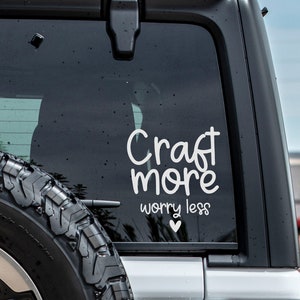 Craft Room SVG Craft More Worry Less Svg Craft Room Sign - Etsy