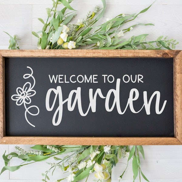 Welcome to Our Garden Svg - Etsy