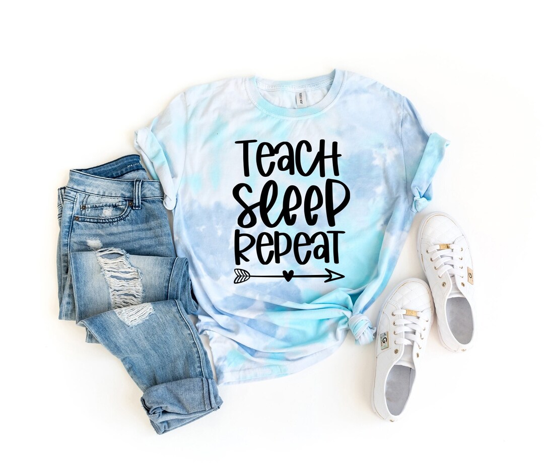 Teach Sleep Repeat SVG Funny Teacher Svg Teacher Svg - Etsy
