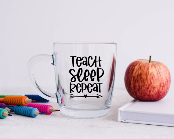 Teach Sleep Repeat SVG Funny Teacher Svg Teacher Svg | Etsy