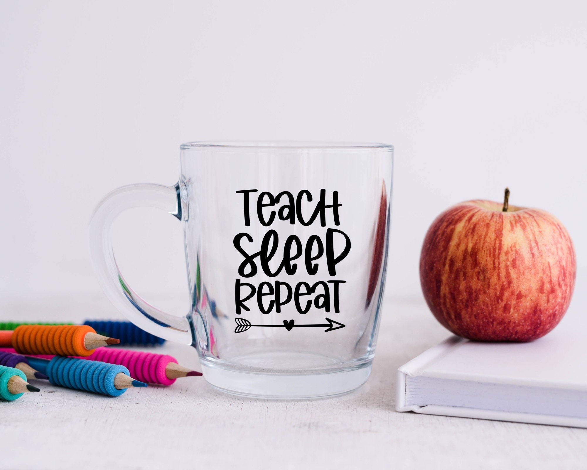 Teach Sleep Repeat SVG Funny Teacher Svg Teacher Svg | Etsy