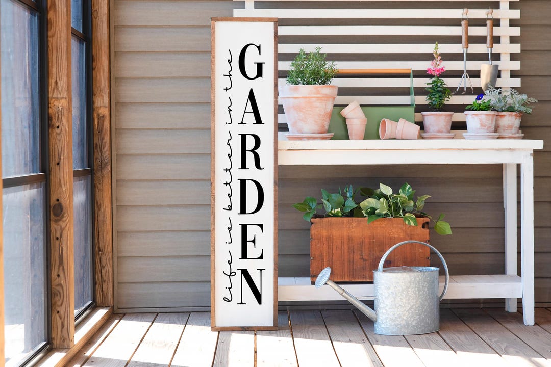 Garden Sign SVG | Home Sign Svg | Porch Sign Svg | Farmhouse Sign ...