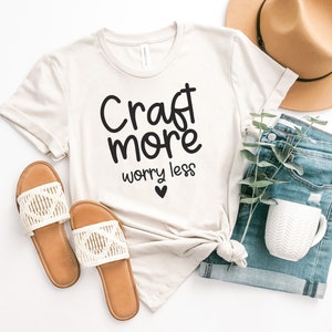 Craft Room SVG Craft More Worry Less Svg Craft Room Sign - Etsy