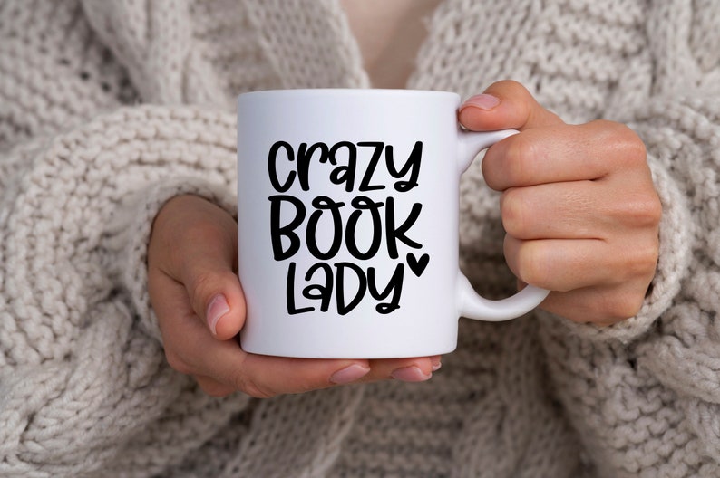 Crazy Book Lady SVG Book Svg Reading Svg Read Svg Love - Etsy