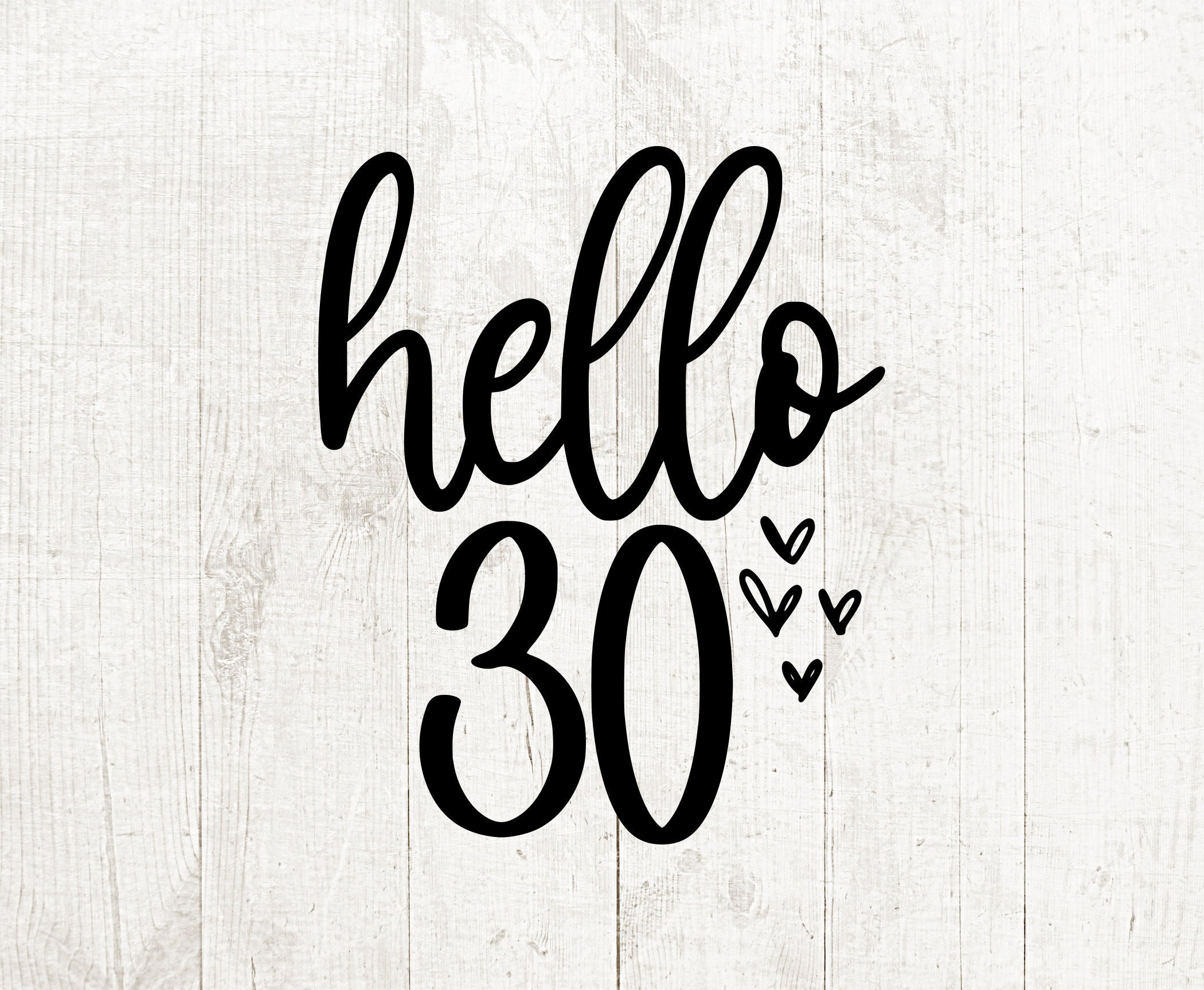 Hello Thirty SVG Hello 30 Svg 30 Svg 30th Birthday Svg - Etsy