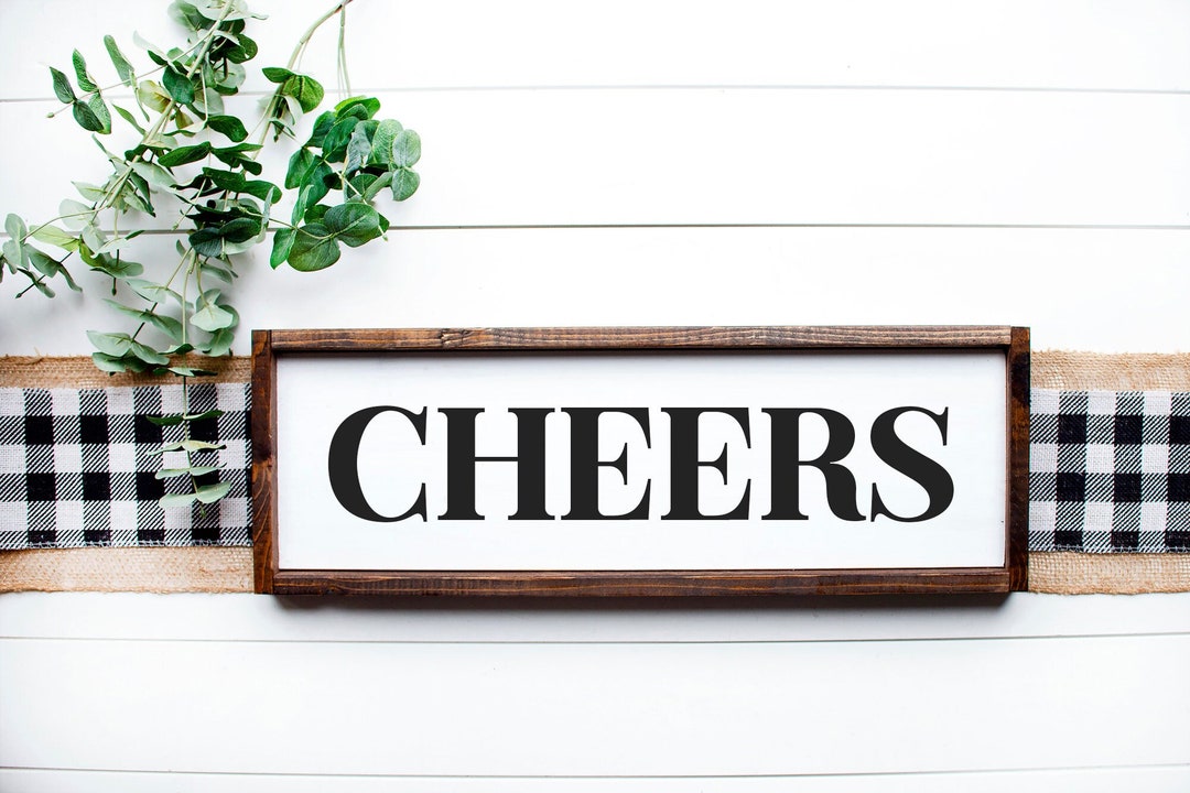 Cheers Sign SVG Cheers Svg Wine Bar Sign Svg Coffee Bar Sign Svg Beer ...