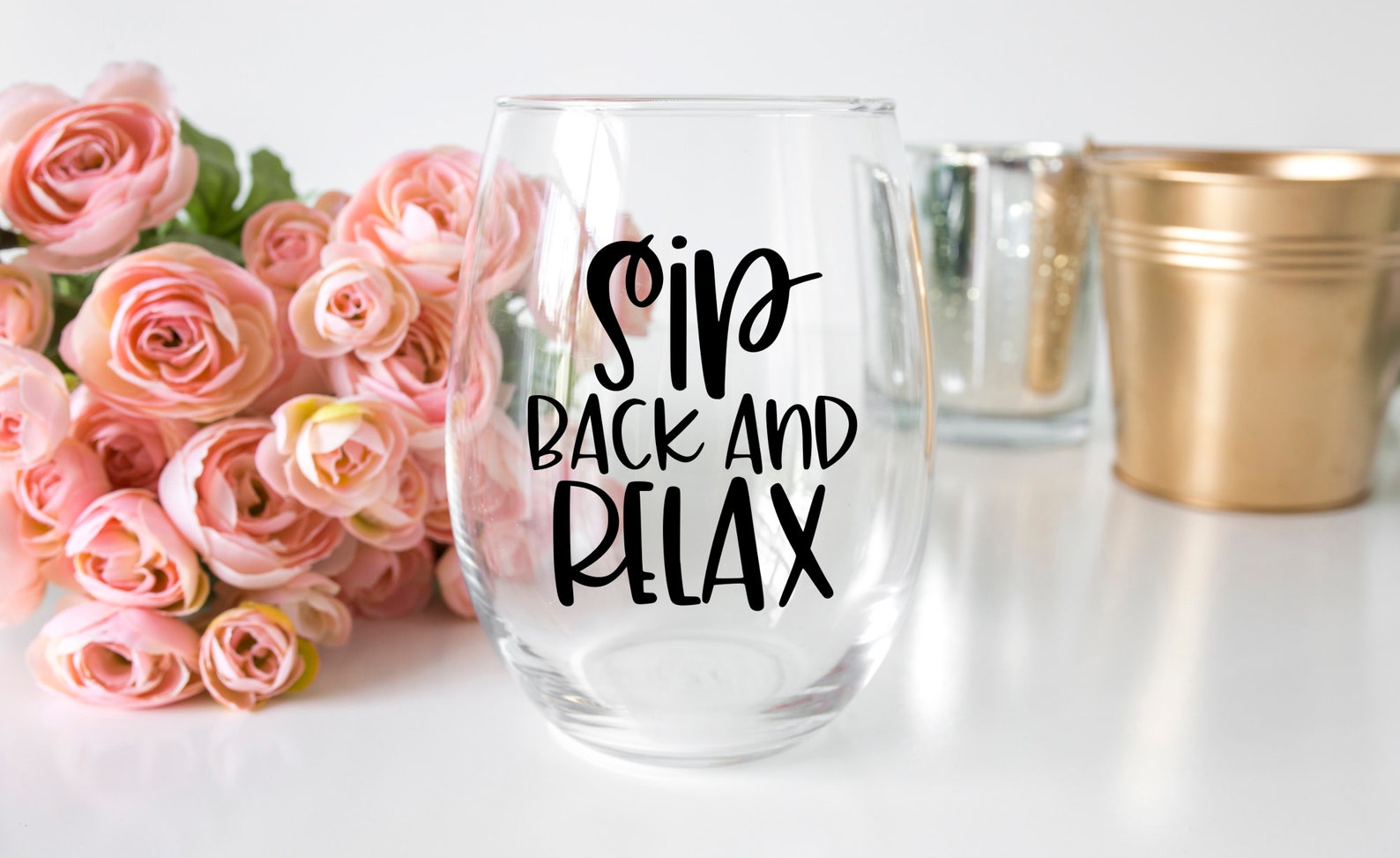 Sip Back And Relax SVG Wine Svg Wine Glass Svg Drink Svg | Etsy
