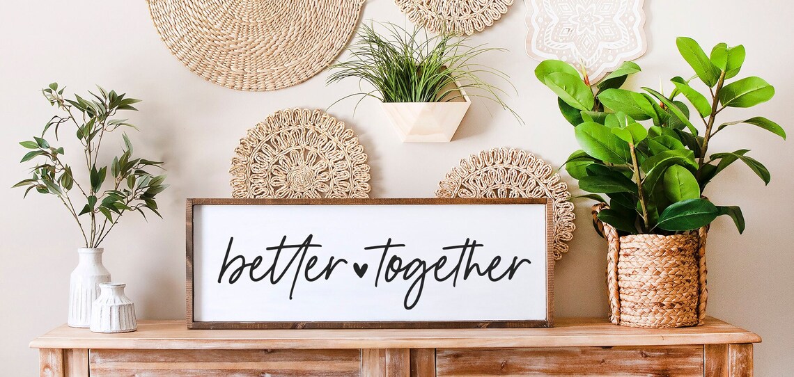 Better Together SVG Family Svg Bedroom Sign Svg - Etsy