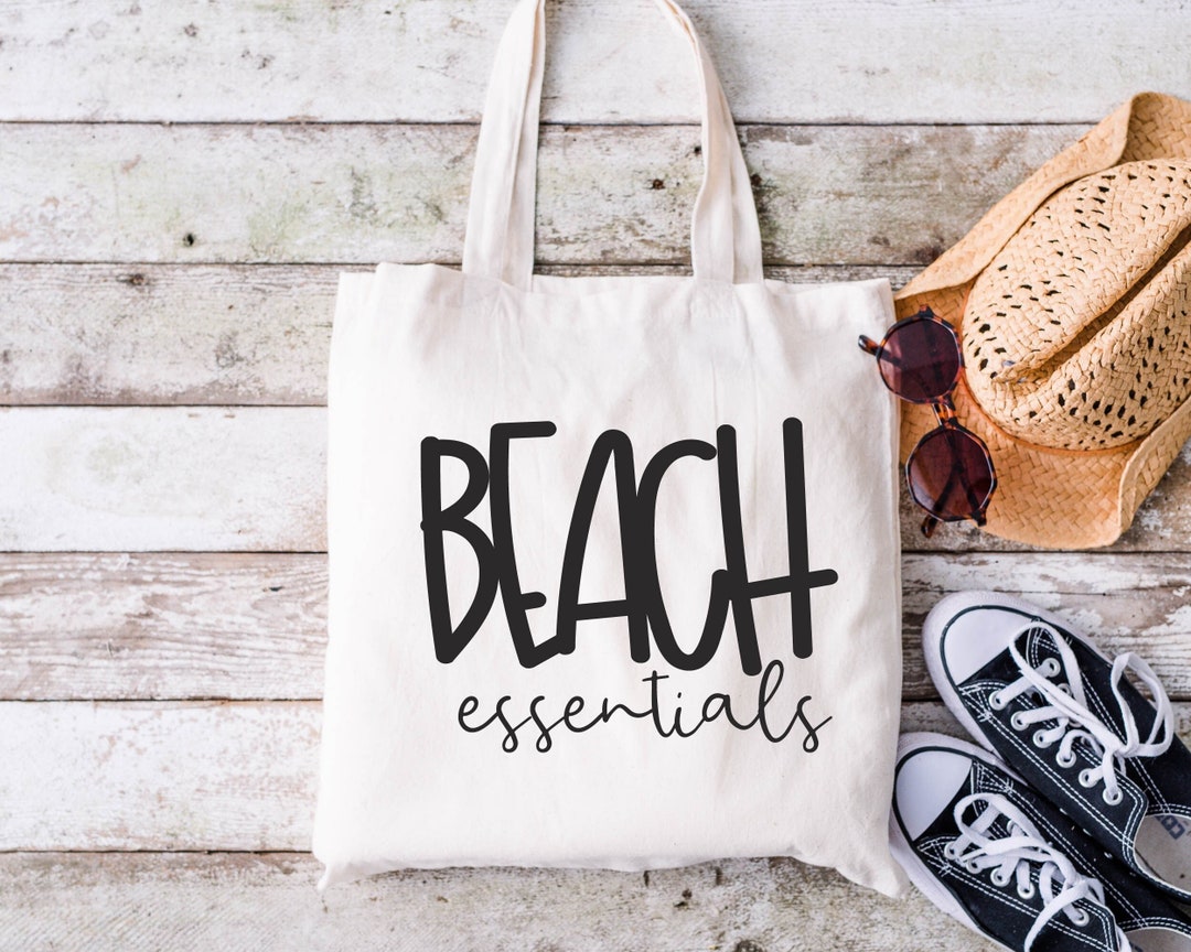 Beach Bag Svg Beach Essentials Svg Beach Svg Tote Bag Svg Summer Svg ...