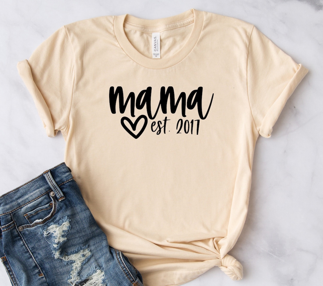 Mama Est 2017 SVG Mama Svg Mom Svg Mommy Svg New Mom - Etsy
