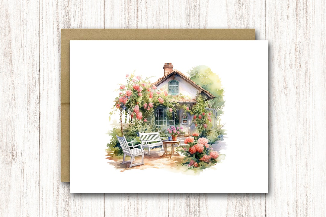 Garden Notecards Garden Note Cards Floral Note Cards Floral Notecards ...