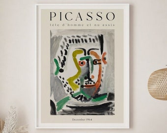 Picasso Exhibition Poster Printable Wall Art Pablo Picasso - Etsy