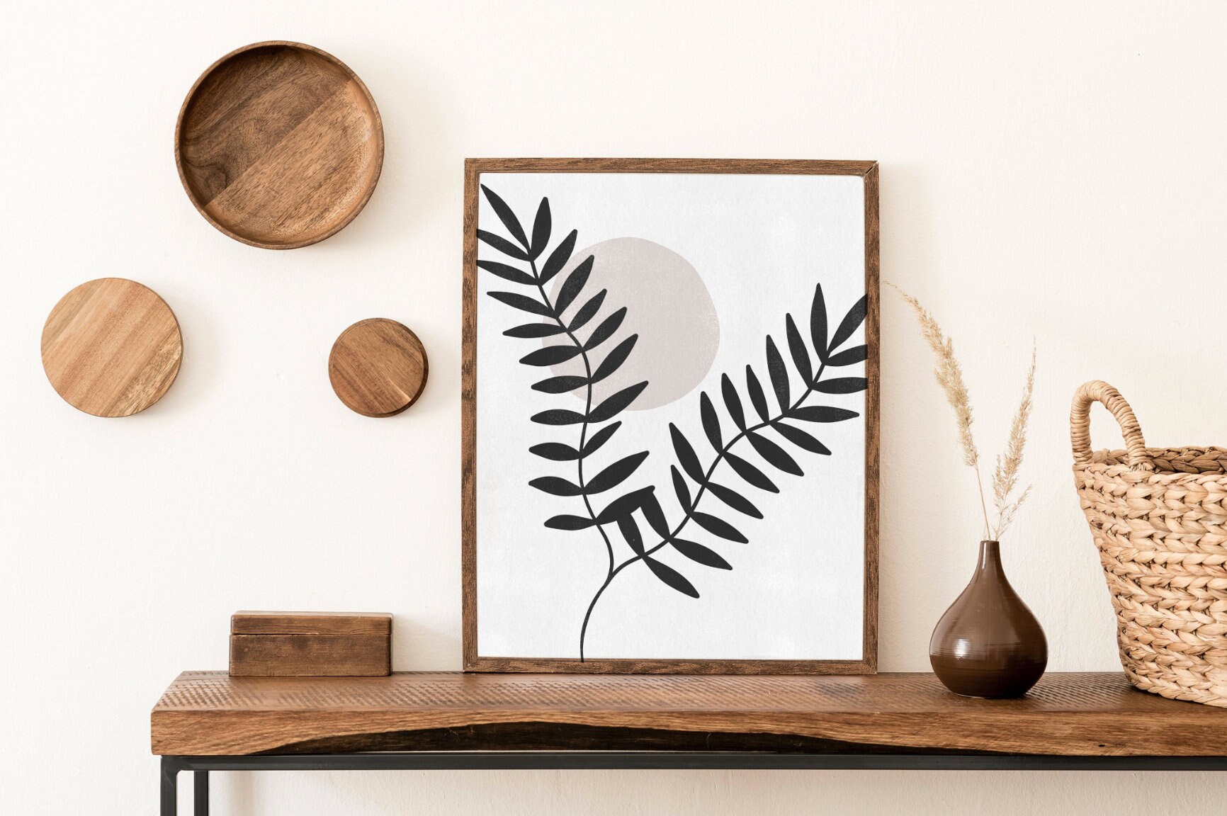 Abstract Botanical Print Printable Wall Art Modern Digital - Etsy