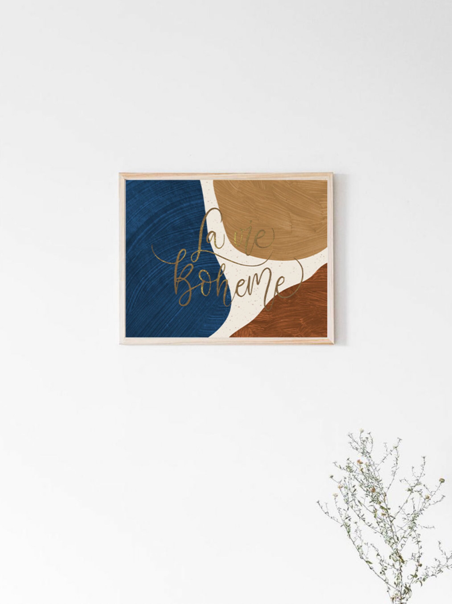 Boho Quote Print Printable Wall Art Landscape Print | Etsy