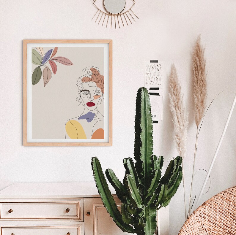 Boho Woman Print Printable Wall Art Female Body Poster - Etsy