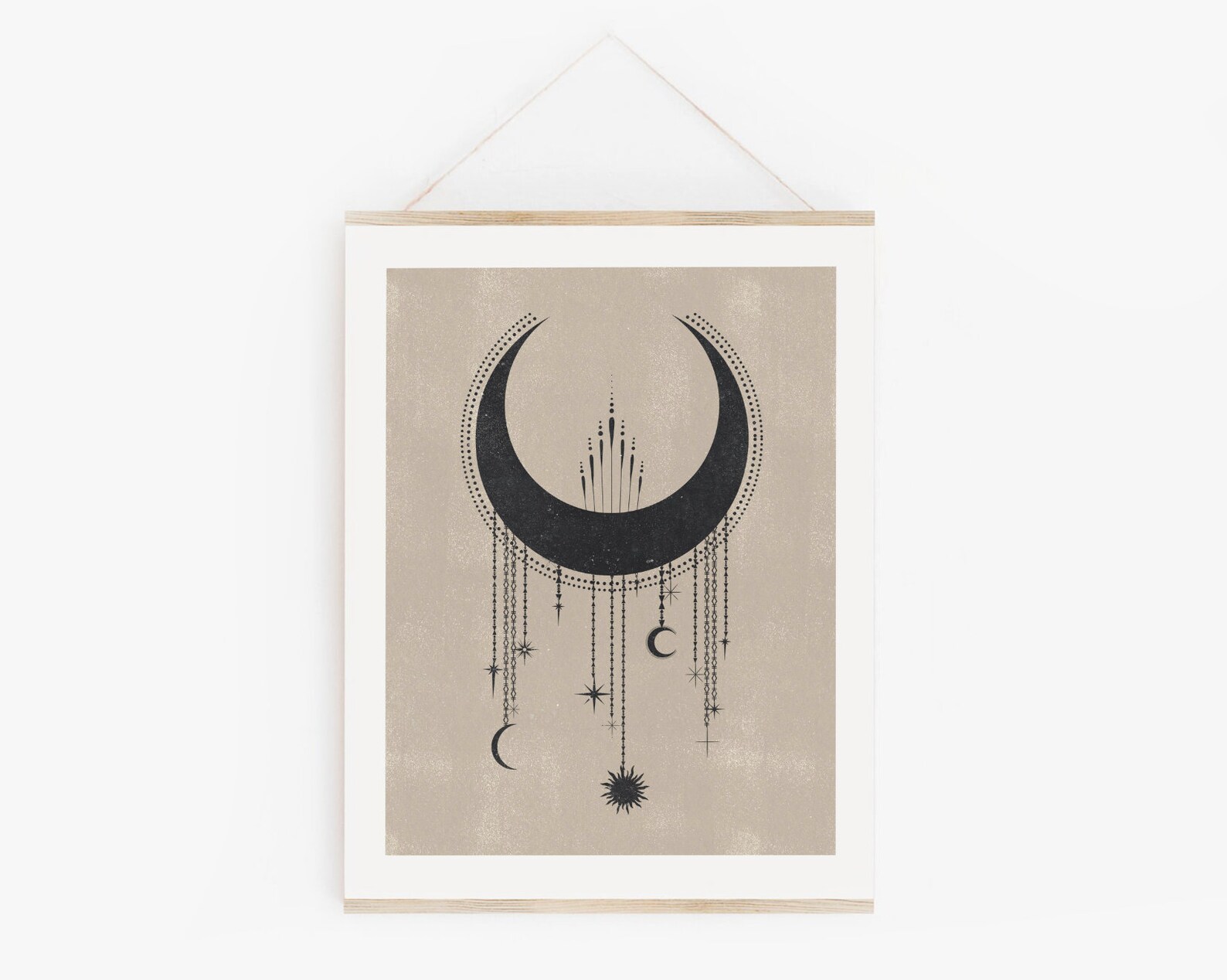 Celestial Prints Set of 2 Printable Wall Art Witchy Wall | Etsy