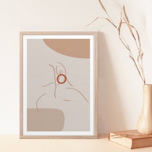 Abstract Woman Face Print Printable Wall Art Female Body - Etsy