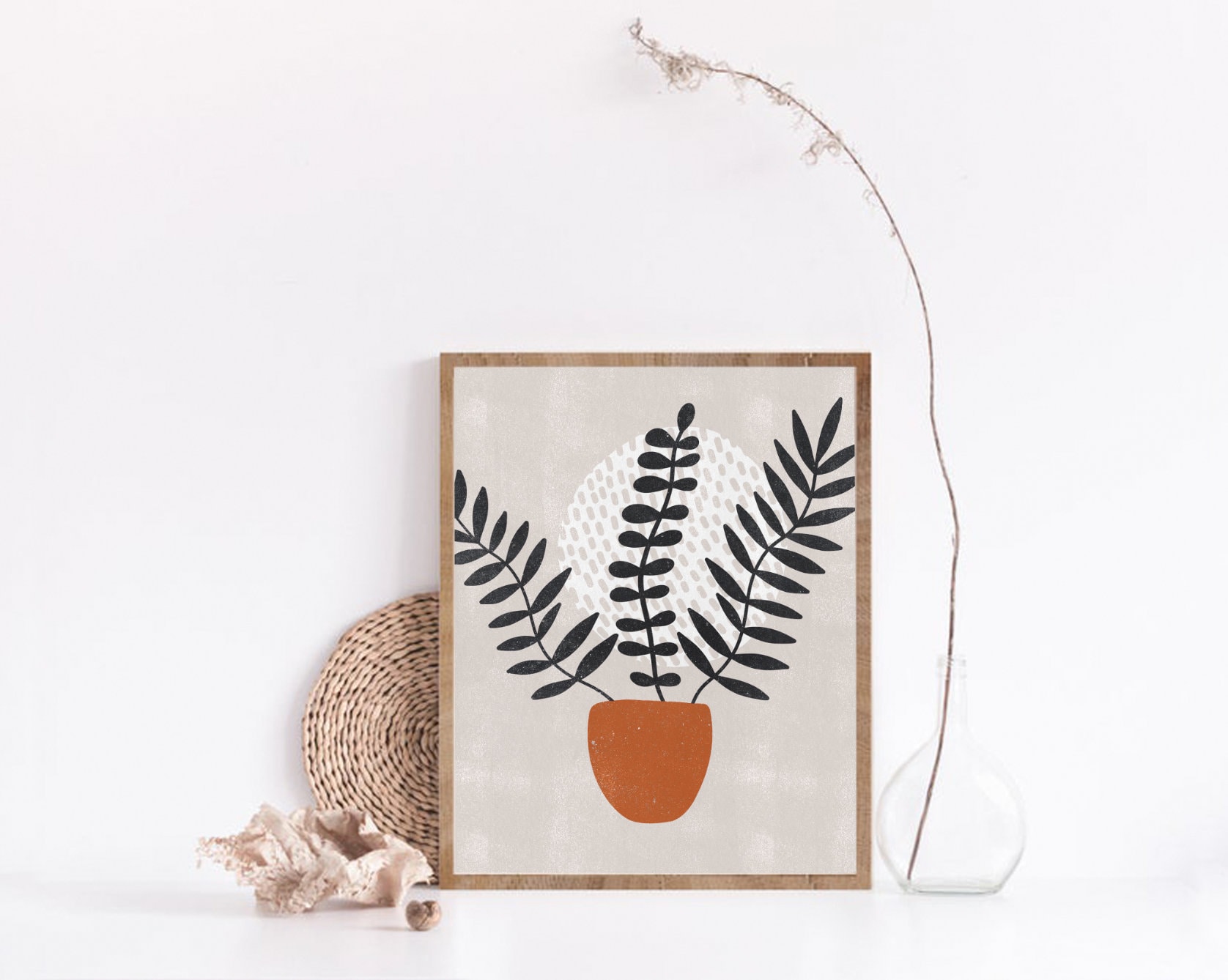 Abstract Botanical Print Printable Wall Art Digital Print - Etsy