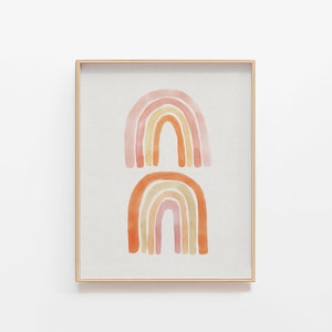 Boho Rainbow Poster Printable Wall Art Digital Print - Etsy