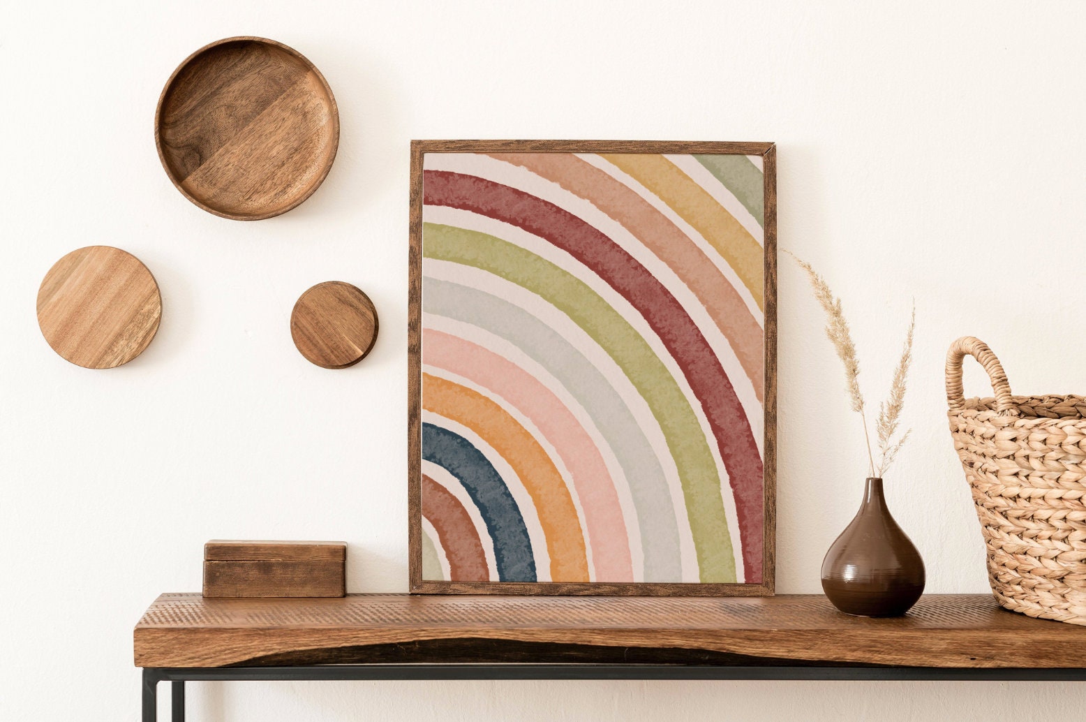 Abstract Rainbow Poster High Quality Giclee Print Boho Wall - Etsy