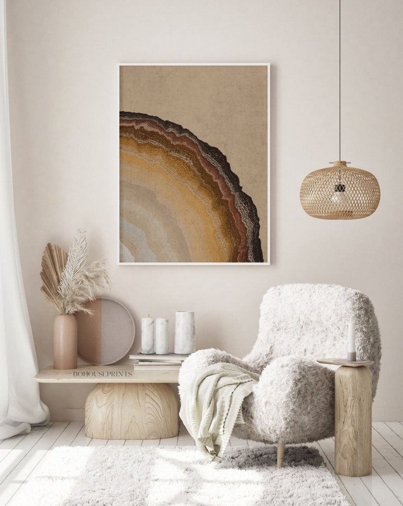 Gemstone Drawing Printable Wall Art Abstract Art Print - Etsy