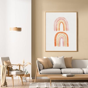 Boho Rainbow Poster Printable Wall Art Digital Print - Etsy