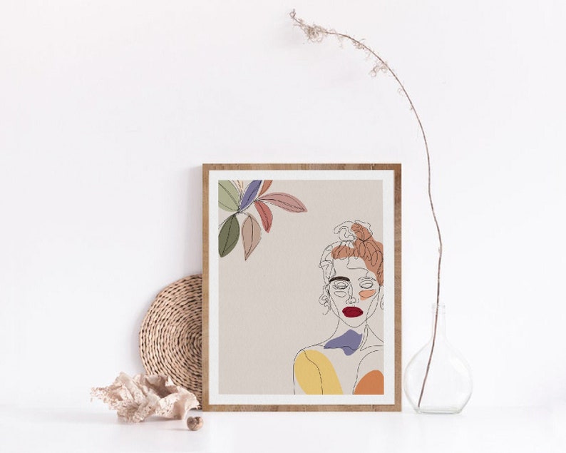 Boho Woman Print Printable Wall Art Female Body Poster - Etsy