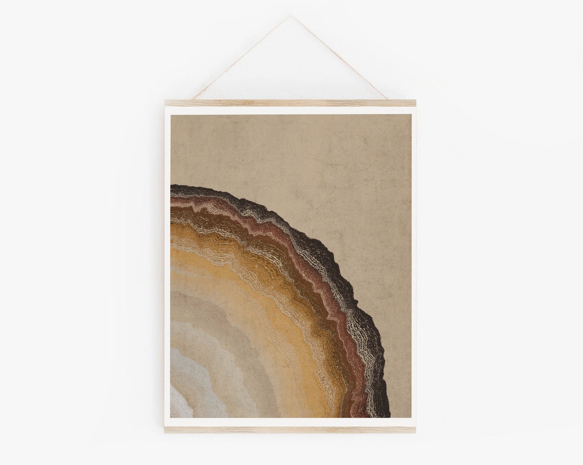 Gemstone Drawing Printable Wall Art Abstract Art Print - Etsy