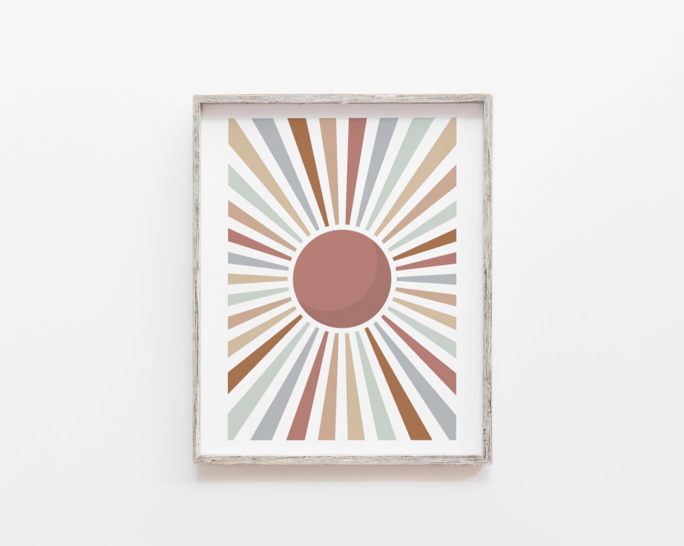 Retro Sunburst Poster High Quality Giclee Poster Groovy | Etsy