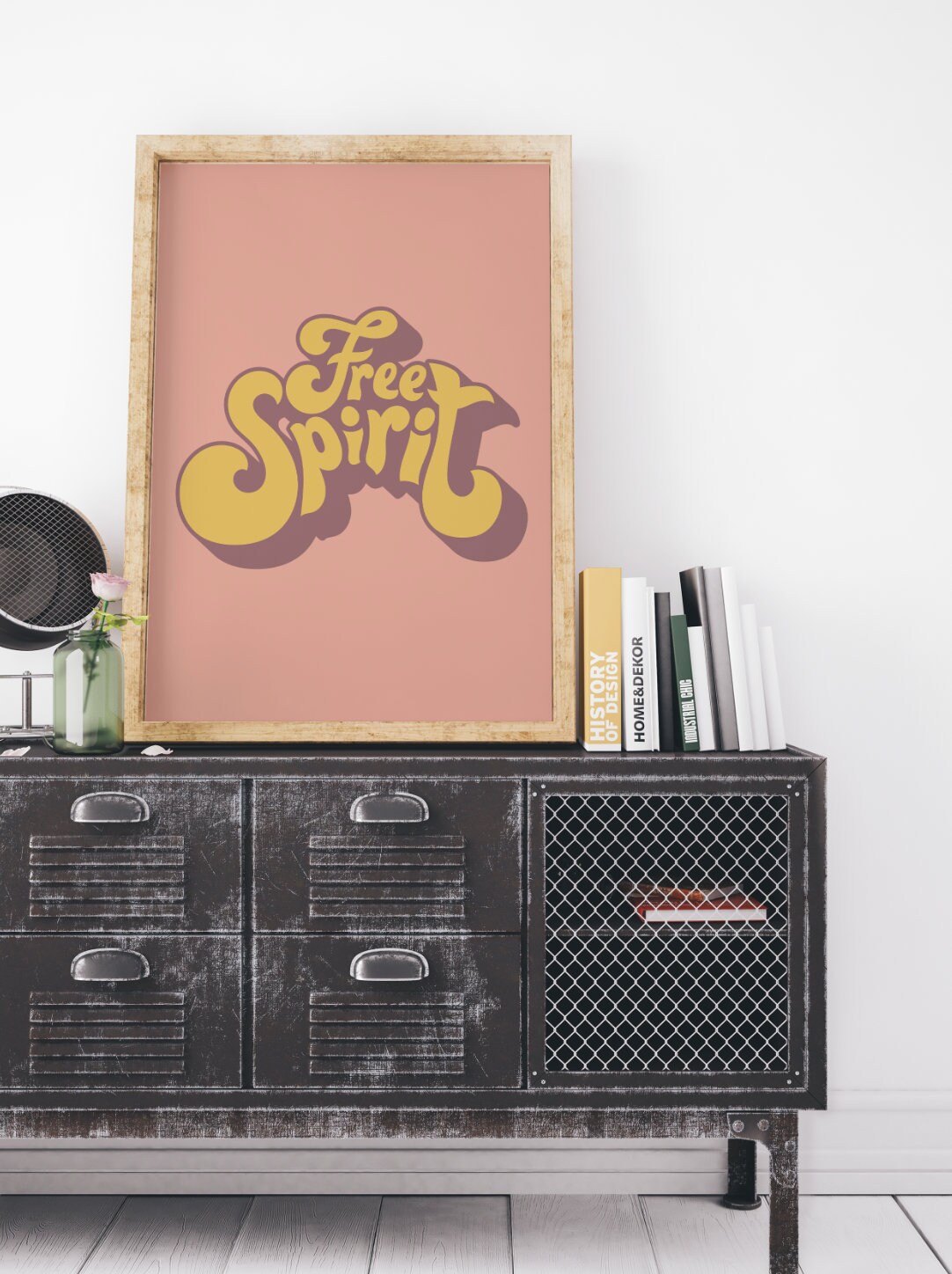 Free Spirit Wall Art Retro Wall Art Bohemian Print | Etsy