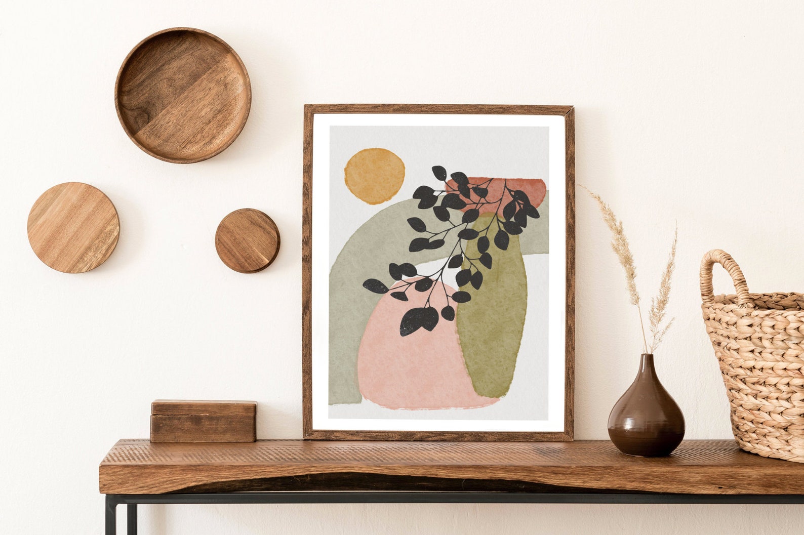 Abstract Botanical Print Printable Wall Art Watercolor - Etsy