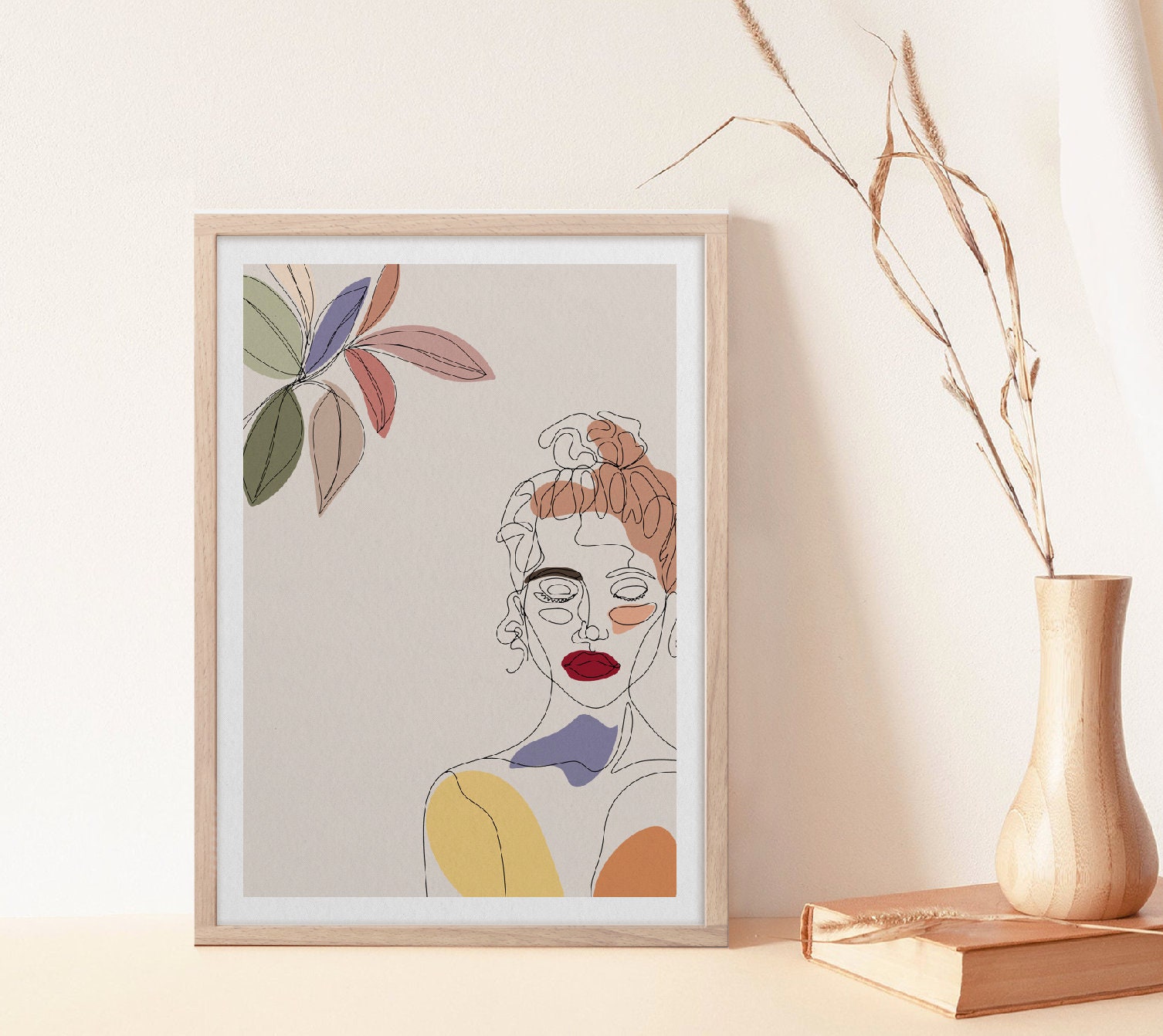 Boho Woman Print Printable Wall Art Female Body Poster | Etsy