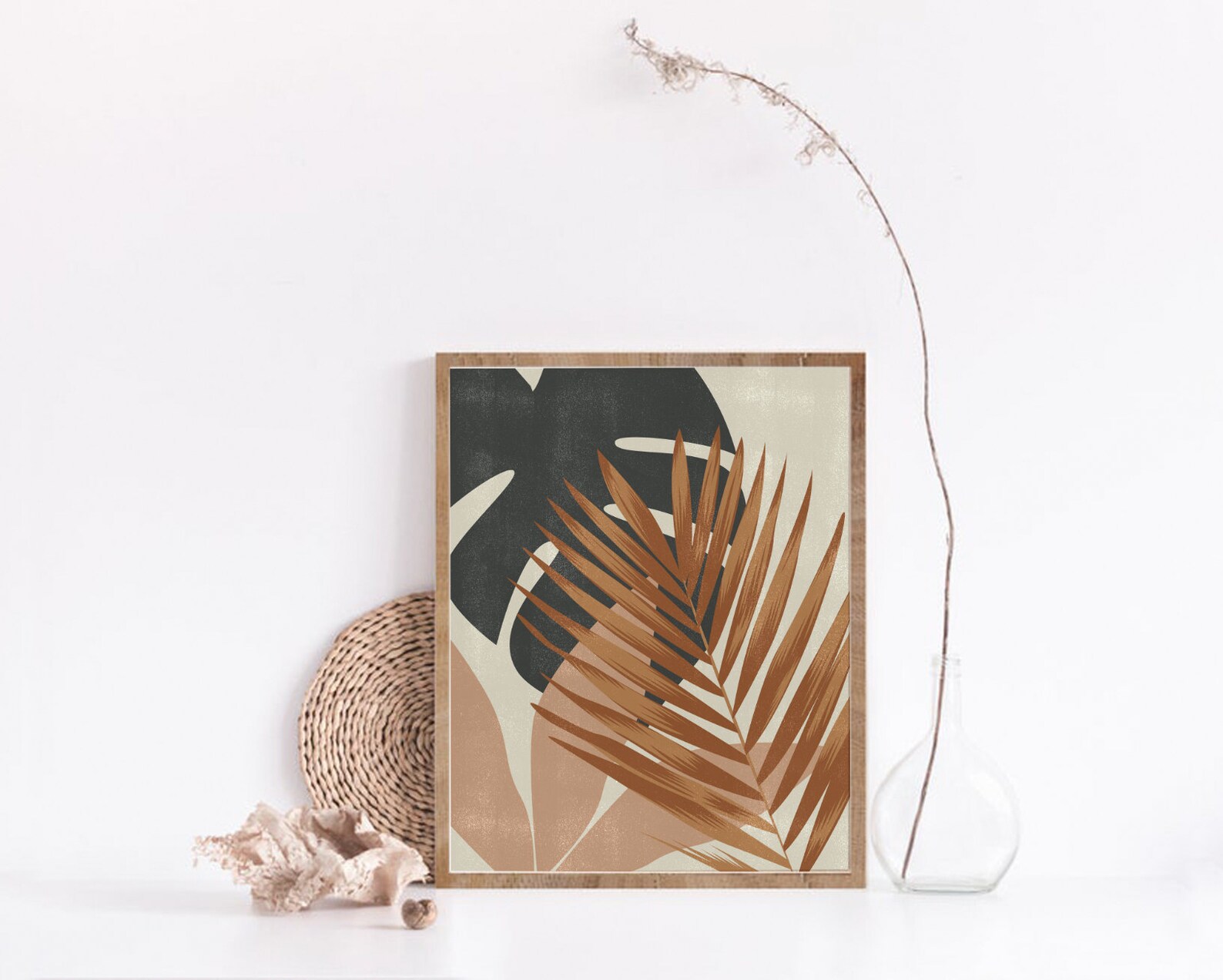 Abstract Botanical Print Printable Wall Art Modern Digital - Etsy