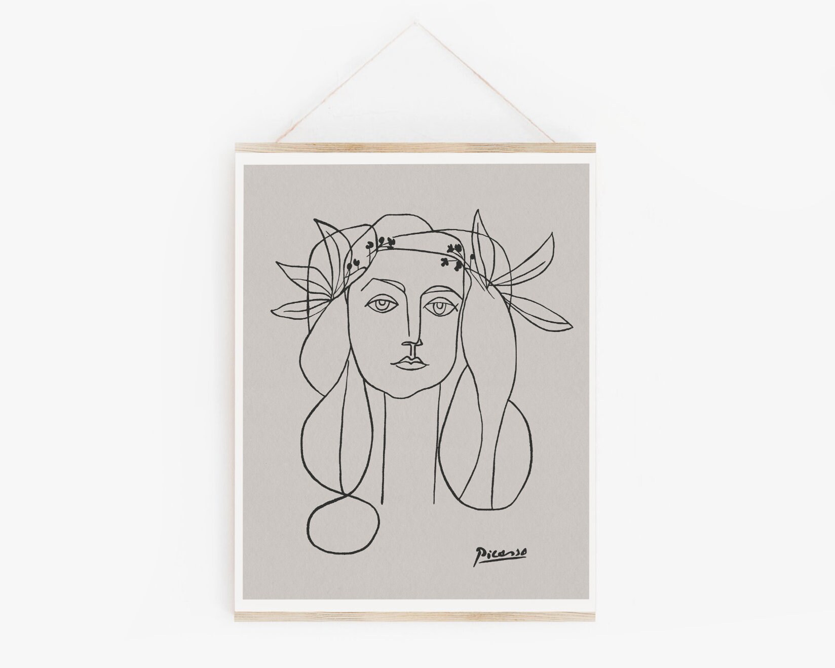 Picasso One Line Drawing Printable Wall Art Picasso Poster - Etsy