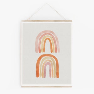 Boho Rainbow Poster Printable Wall Art Digital Print - Etsy