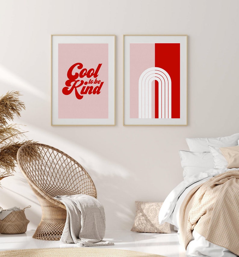 Cool to Be Kind Poster Printable Wall Art Boho Home Decor | Etsy