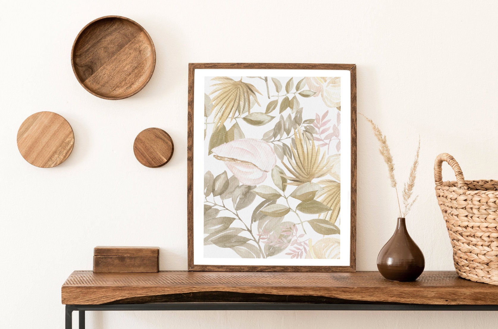 Abstract Botanical Print Printable Wall Art Floral - Etsy