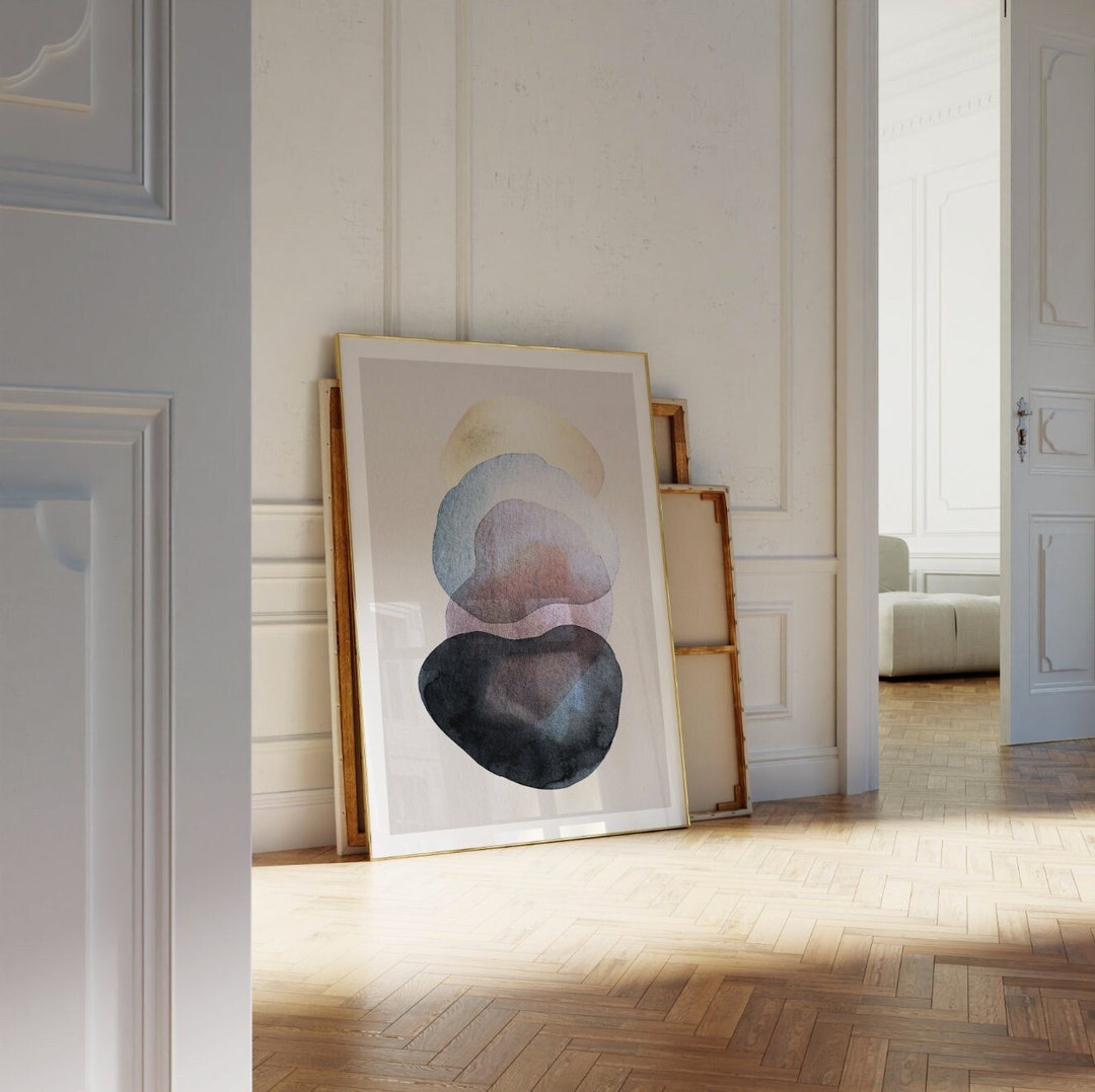 Abstract Watercolor Print, Printable Wall Art, Neutral Print, Digital ...