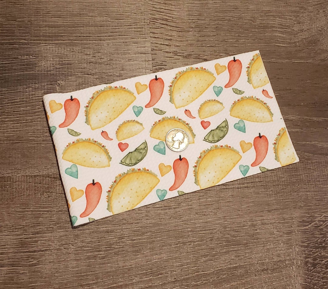 Taco Bullet Fabric Strip | Bow Making | Scrunchie | Shop More Prints at ...