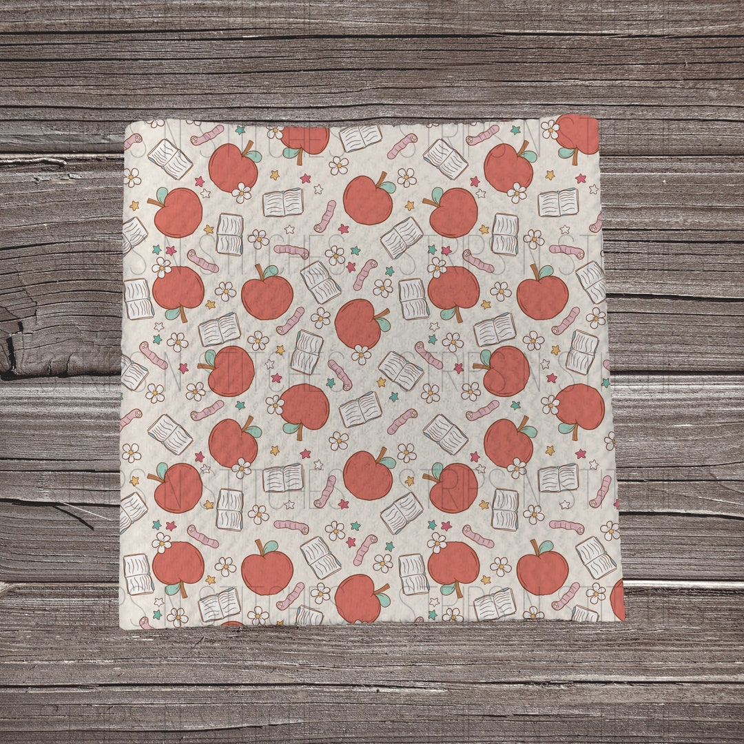 Muted Book Worm Bullet Fabric Strip Bow Making Scrunchie Shop More ...