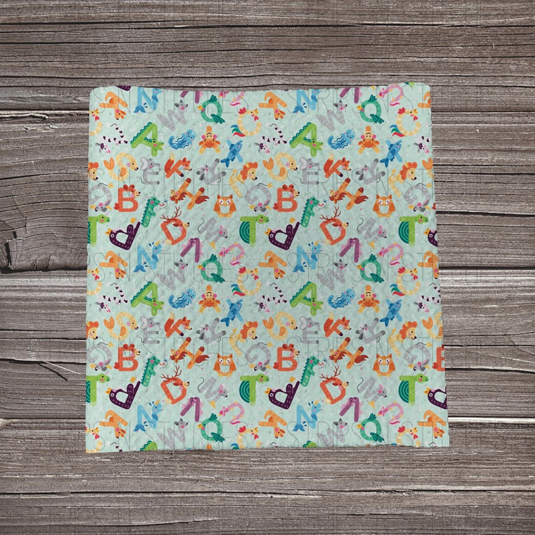 Abc’s & Animals | Bullet Fabric Strip | Bow Making | Scrunchie | Shop ...