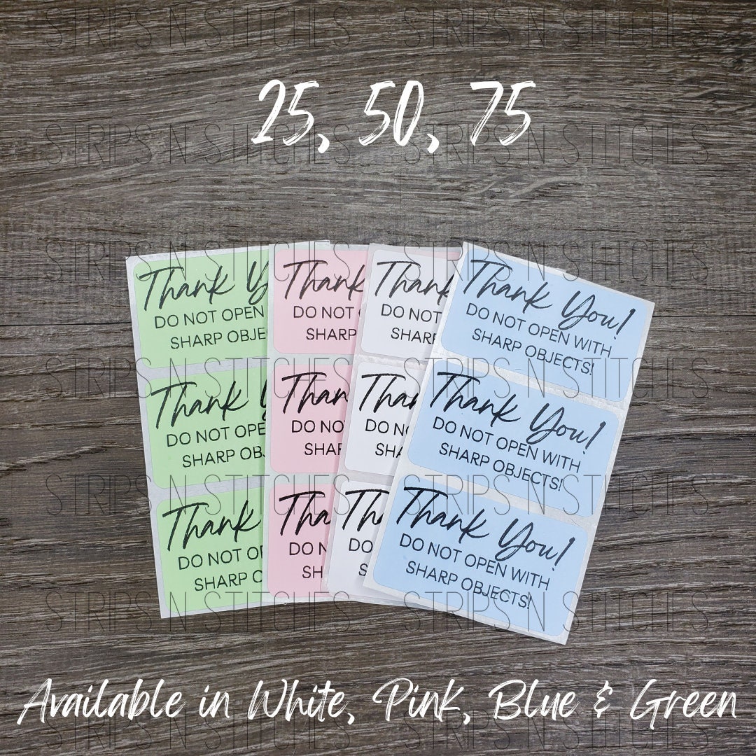 Thank You Sharp Objects Labels 2.25 X 1.25 - Etsy