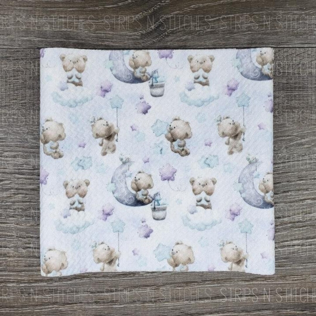 Goodnight Bear | Bow Making- Headwrap- Scrunchies | Shop More Prints at ...