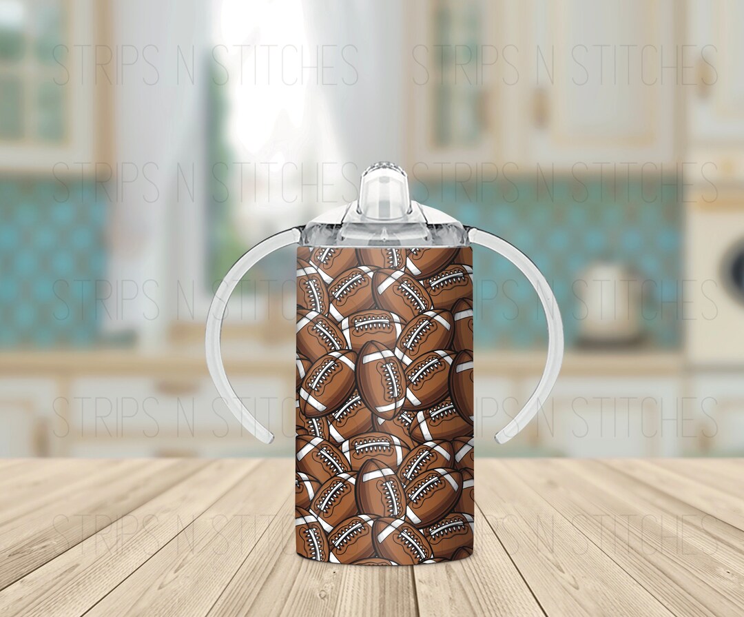 Football Scatter Grow With Me Sippy Cup Tumbler Sublimation Tumbler ...