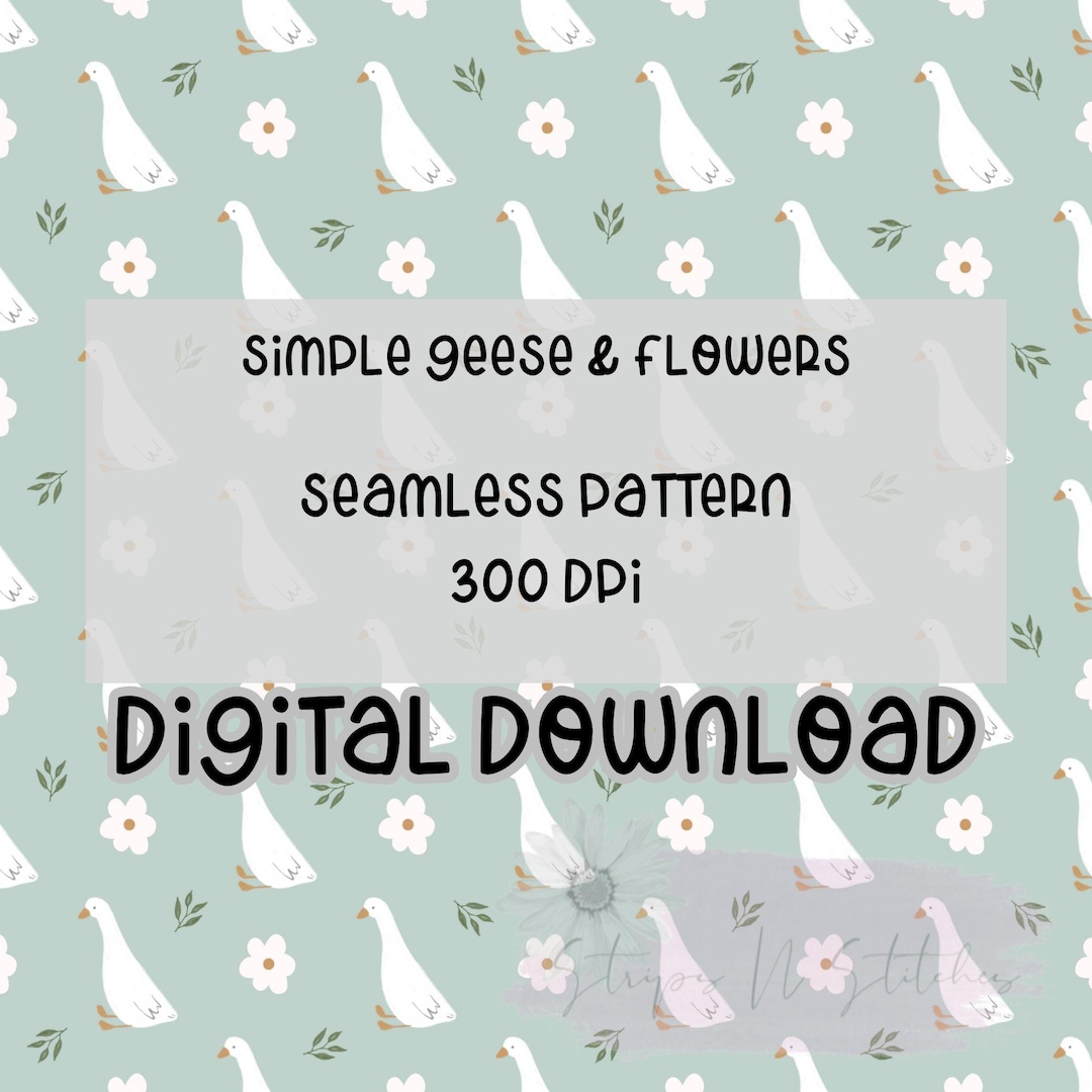 Simple Geese | Print Your Own Fabric | Plaid | Seamless | Repeating ...