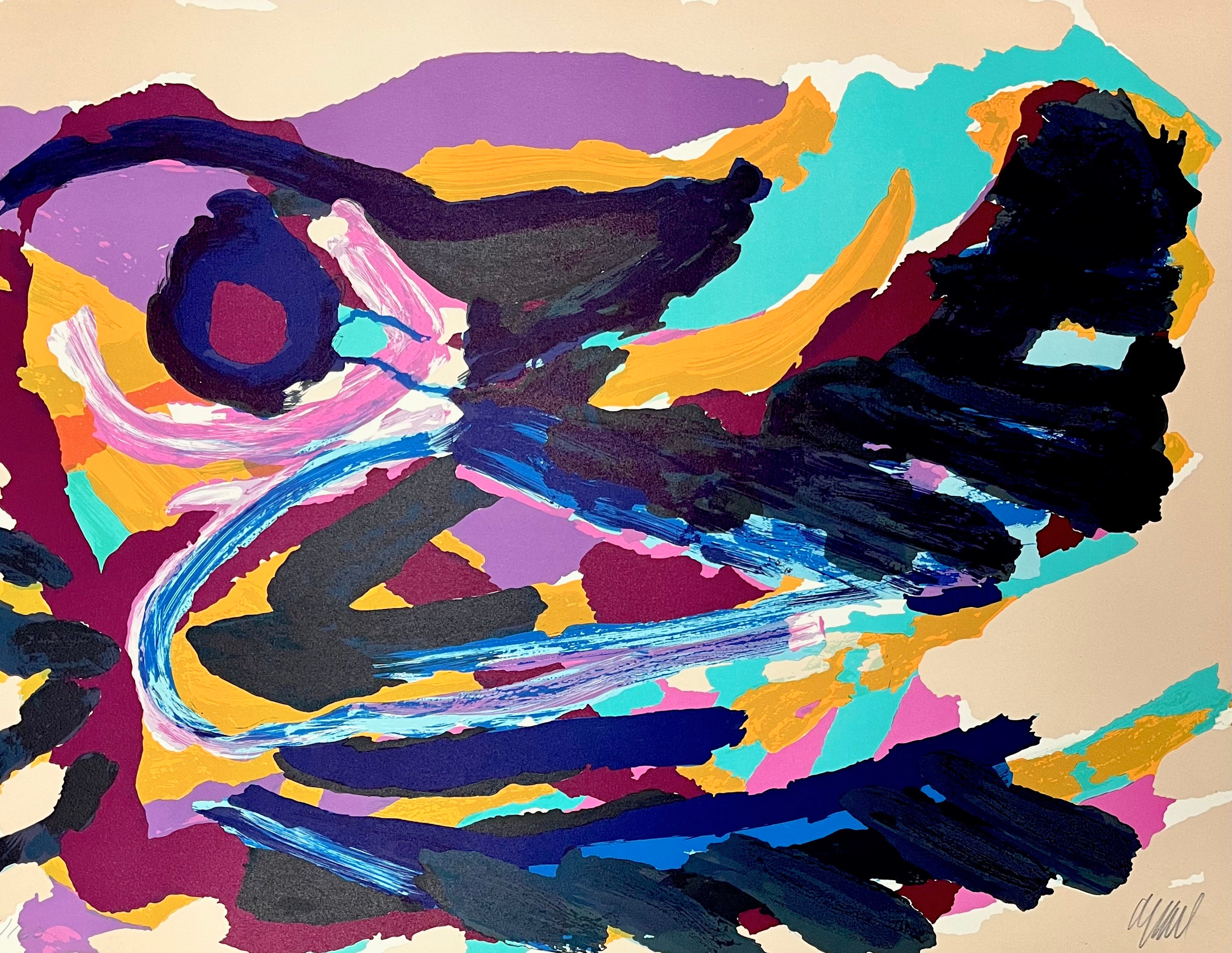 KAREL APPEL, Original Lithograph " Nesting Bird " Hand Signed and ...