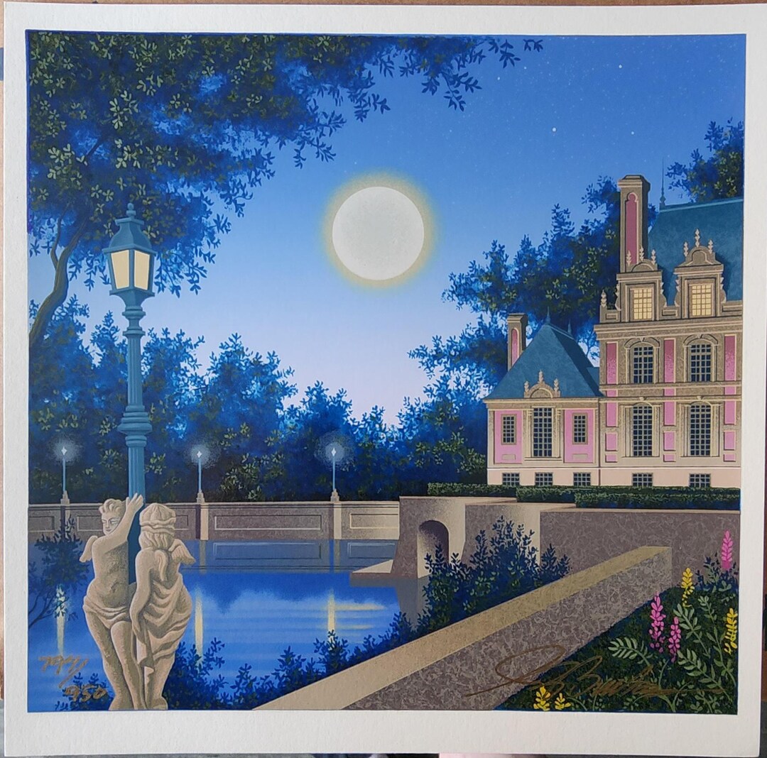 Jim Buckles - Original Serigraph Titied "aurora's Garland" - Etsy