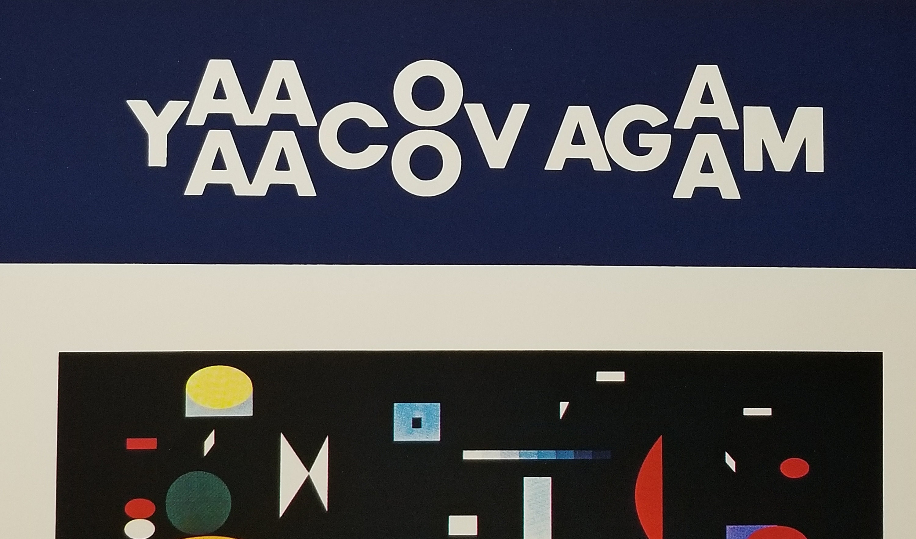 YAACOV AGAM - Original Serigraphic Poster - " Fond Marin " - Israeli ...
