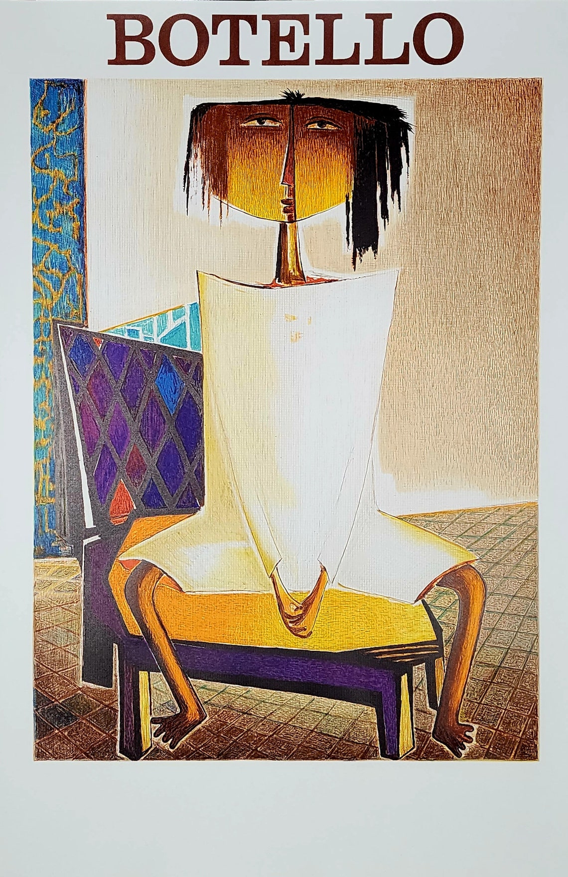 ÁNGEL BOTELLO - Silla I - Original Lithographic Poster - Great Art! - Etsy