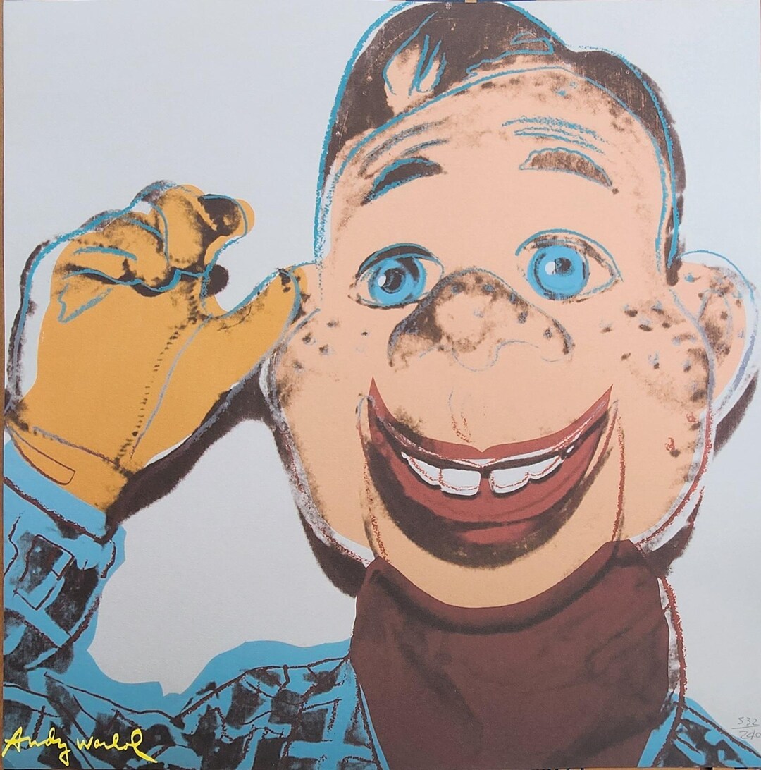 Andy Warhol - Lithograph by CMOA - " Howdy Doody" - Plate Signed/pencil ...